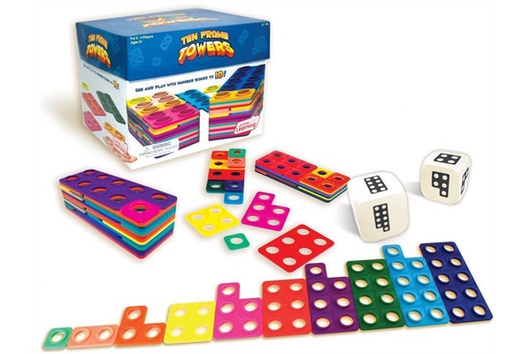 BrightKidz Educational Toys - Ten Frame Towers (Numicon)